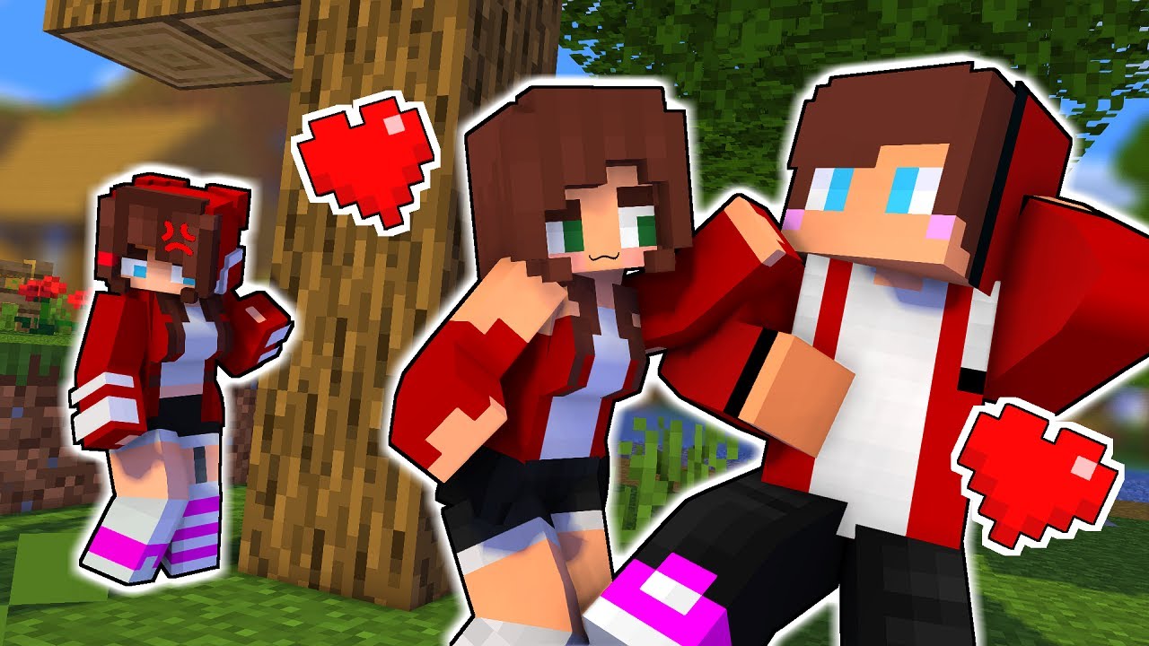 Maizen : JJ Got a GIRLFRIEND - Minecraft Parody Animation Mikey and JJ - Minecraft videos