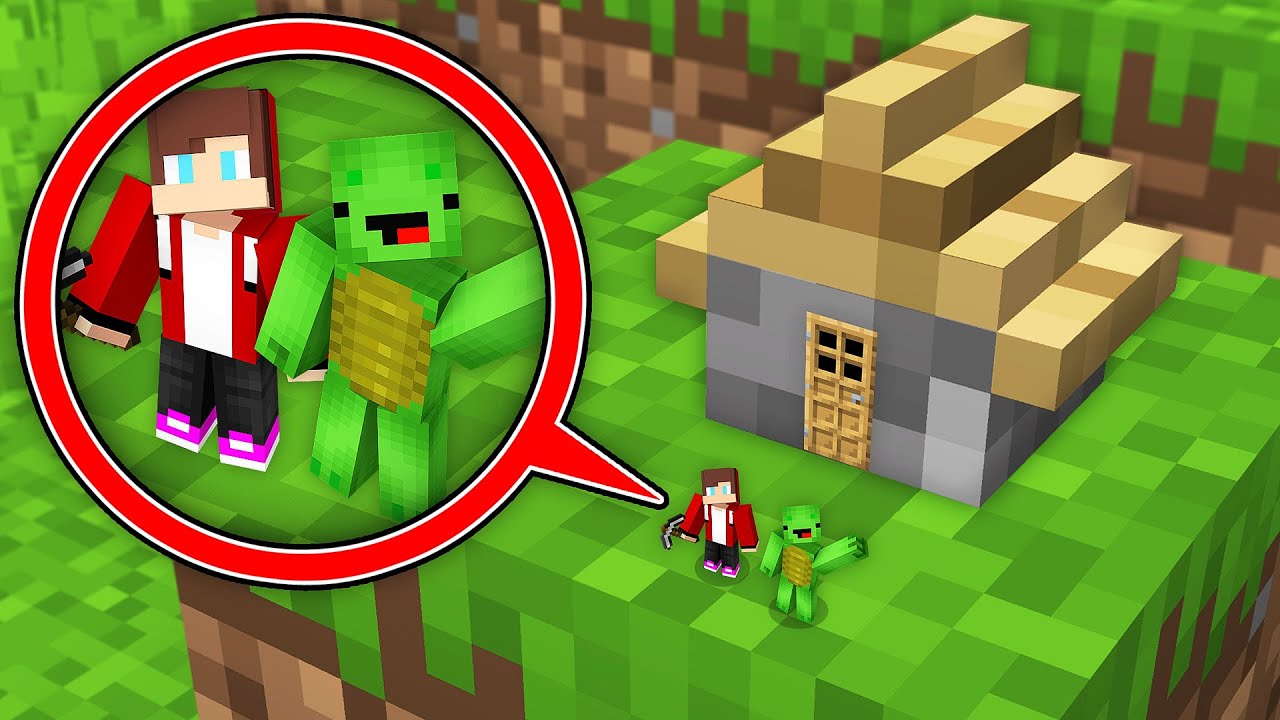 Mikey & JJ Found this TINY SECRET HOUSE - Minecraft Survival Maizen Challenge - Minecraft videos