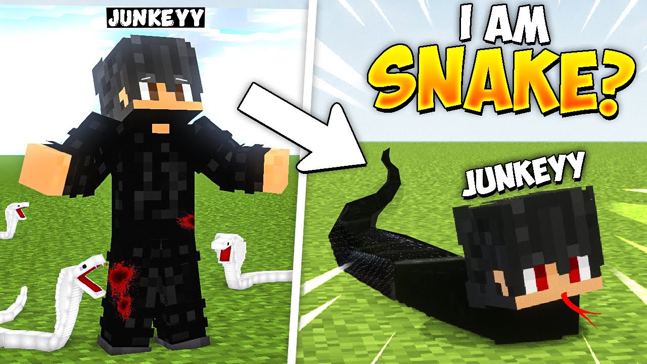 Minecraft But You Turn into a SNAKE! - Minecraft videos