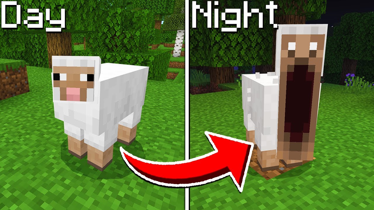 Minecraft Mobs Become Scary At NIGHT... - Minecraft videos