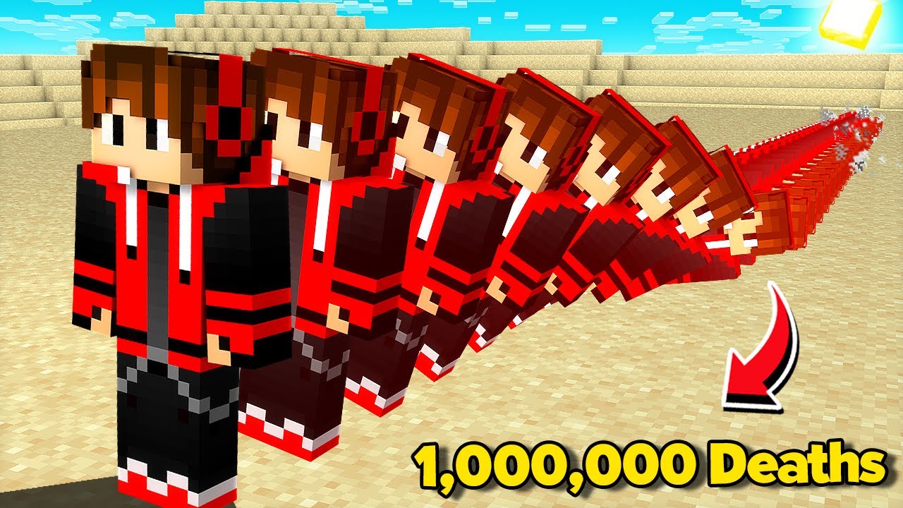 Minecraft but I Survive 1,000,000 Deaths - Minecraft videos