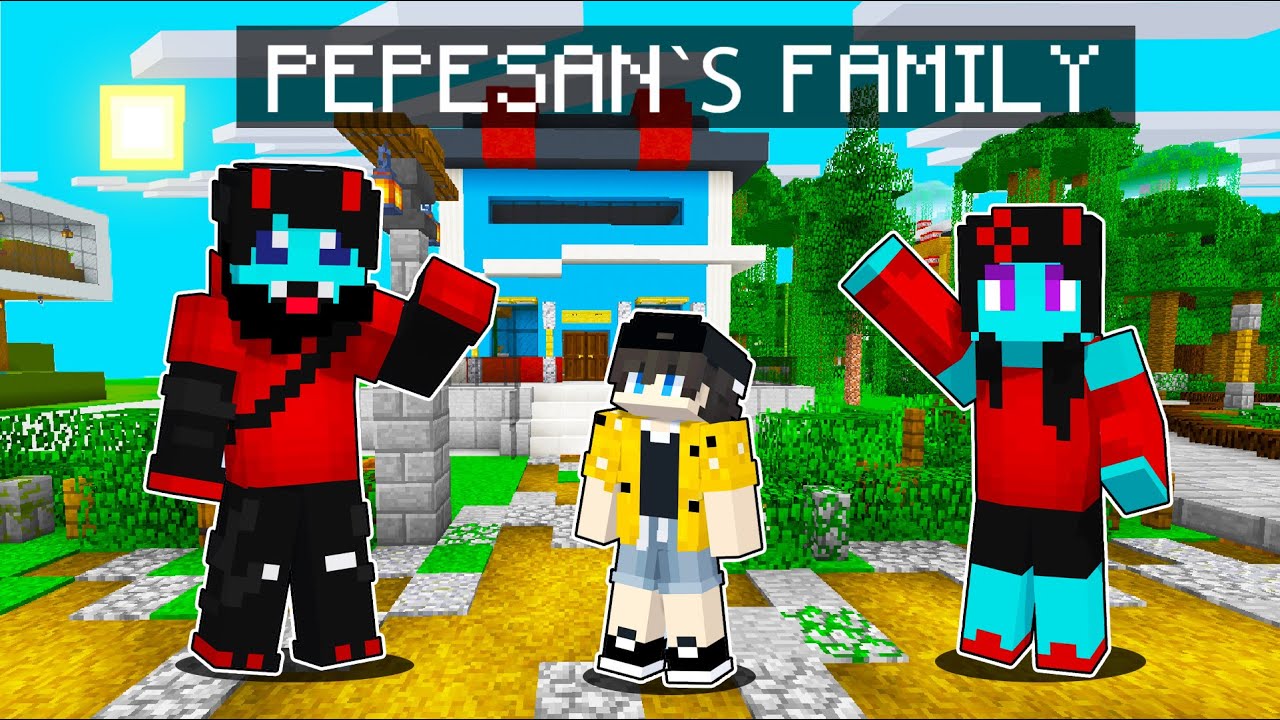 Minecraft story: I Met Pepesan Family in MINECRAFT! - Minecraft videos