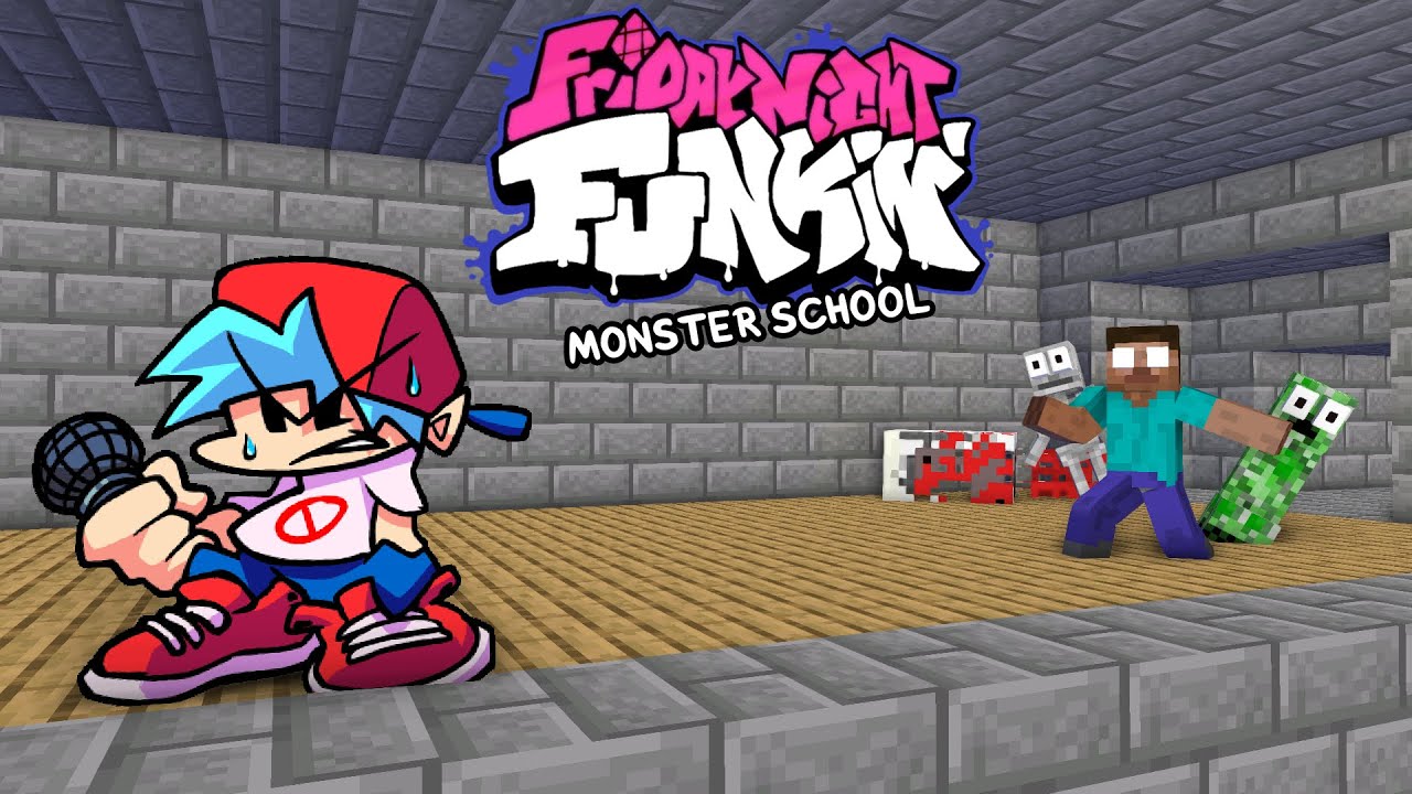 Monster School : [FNF] FRIDAY NIGHT FUNKIN CHALLENGE - Minecraft ...