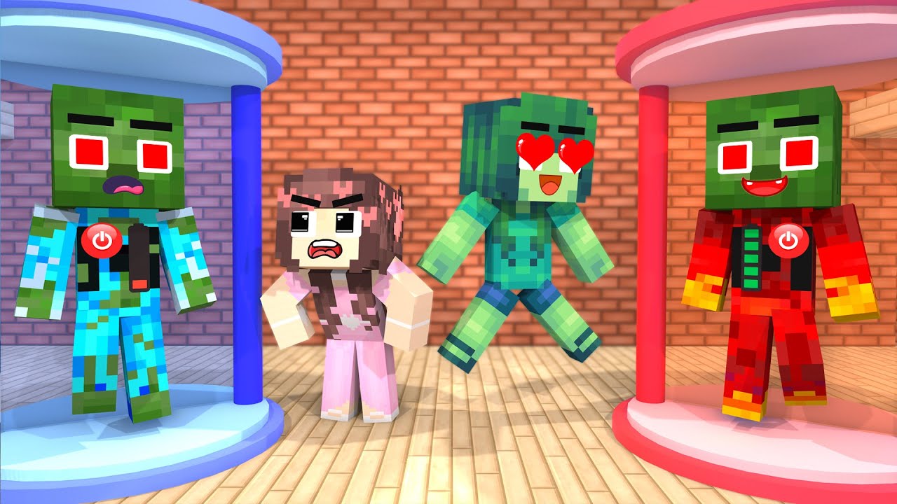 Monster School : Zombie x Herobrine Rich and Poor Robot - Minecraft ...