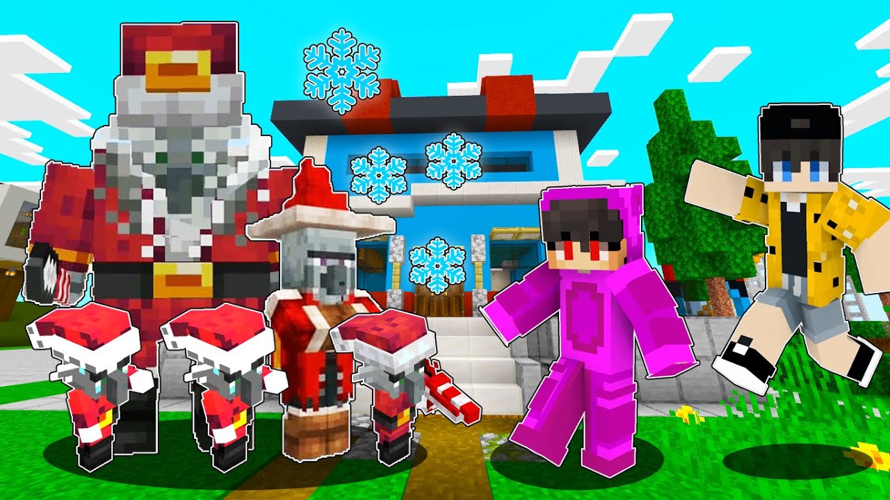 PILLAGER turns to SANTA EVIL SERVANT in OMOCITY | Minecraft (Tagalog ...