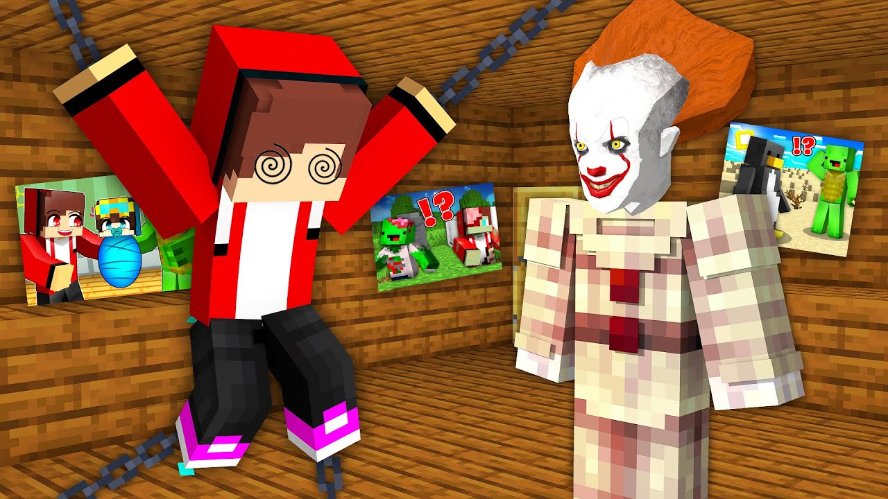 SCARY PENNYWISE KIDNAPPED JJ and MIKEY in Minecraft! - Maizen - Minecraft videos