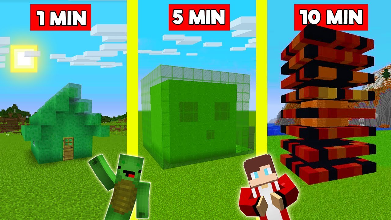 SLIME HOUSE BUILD BATTLE CHALLENGE In Minecraft - NOOB VS PRO - Maizen Mizen Mazien Parody ...
