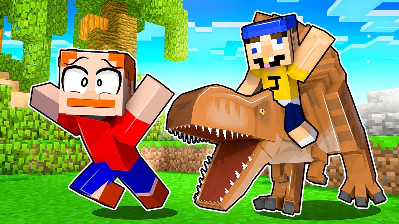 Surviving 1,342,679 DINOSAURS In Minecraft! - Minecraft videos