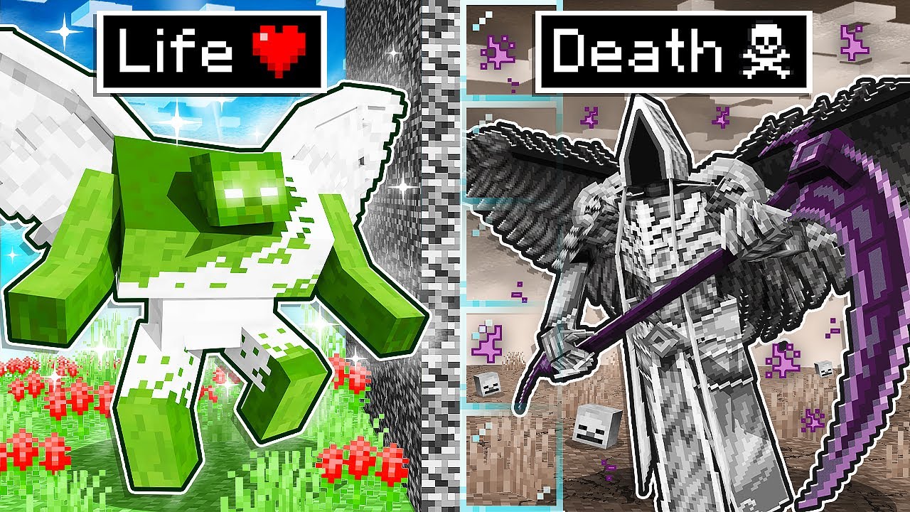 The LIFE vs DEATH Mob Battle Competition! - Minecraft videos