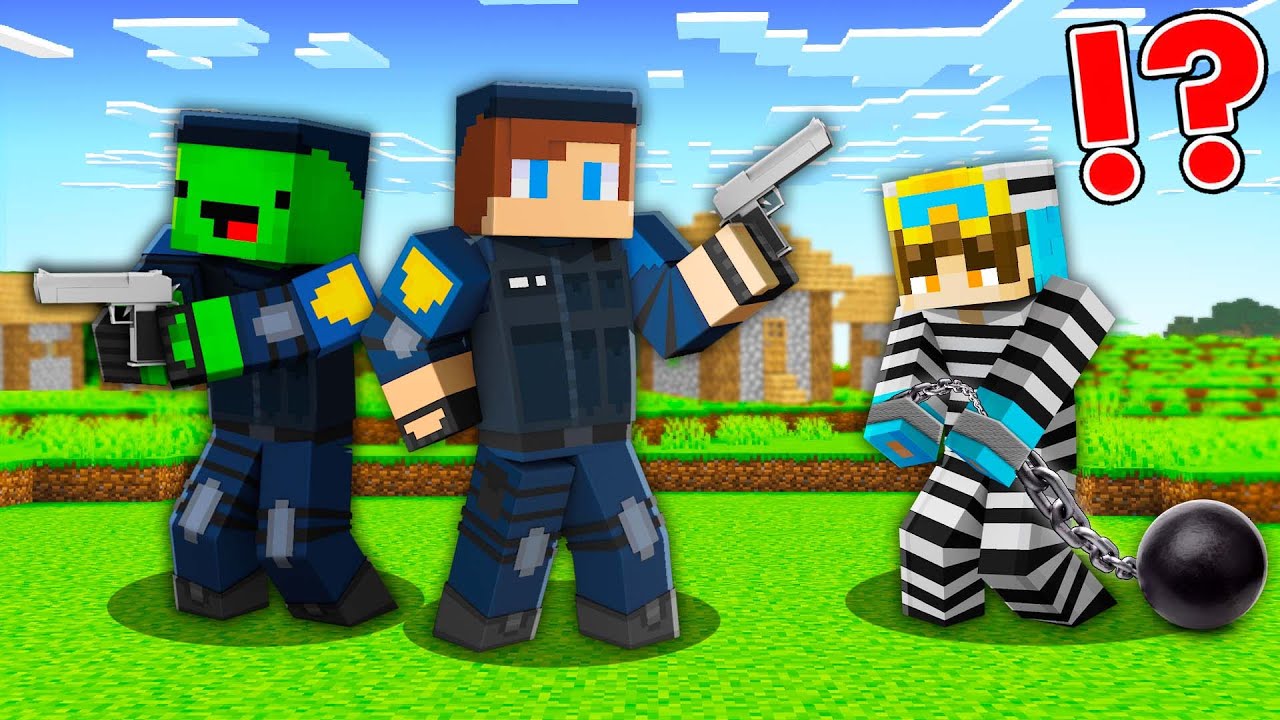 Why JJ Policeman put Nico in Jail in Minecraft Challenge - Maizen JJ and Mikey - Minecraft videos