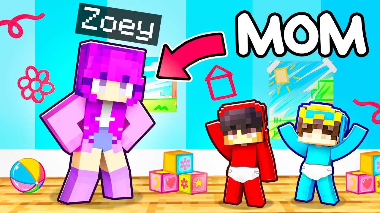 Zoey Becomes a MOM in Minecraft! - Minecraft videos