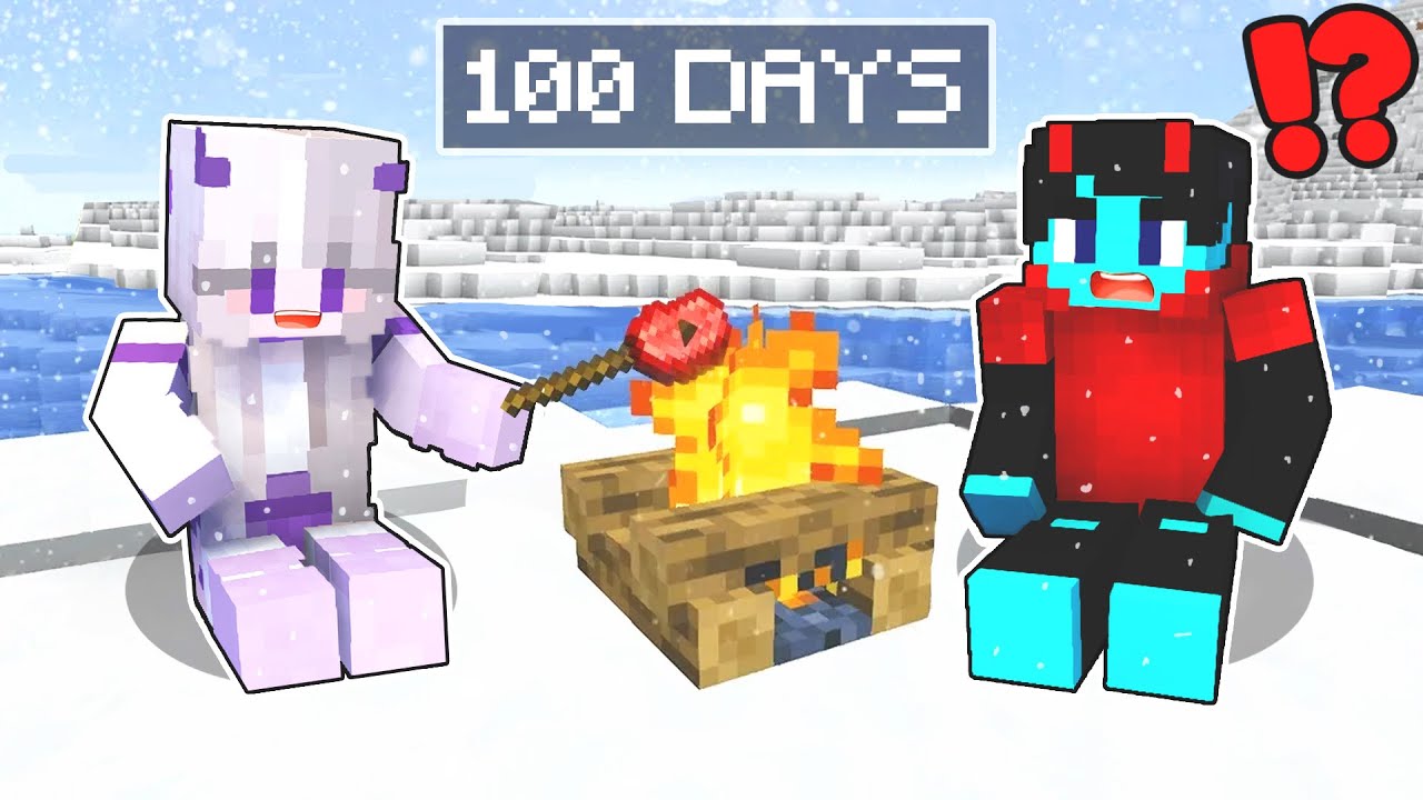100 Days in the Arctic in Minecraft! - Minecraft videos
