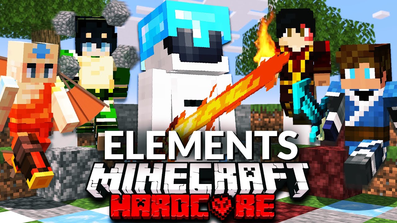 100 Players Simulate Minecraft Elemental Tournament - Minecraft videos