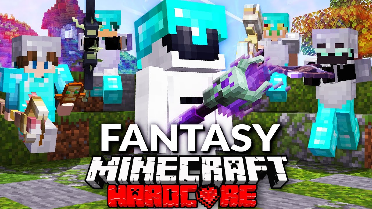 100 Players Simulate a Minecraft Fantasy Tournament - Minecraft videos