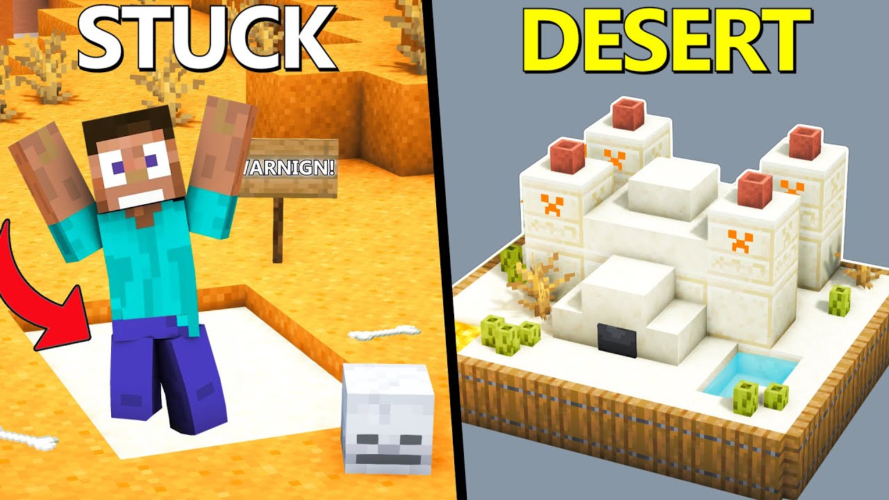 15 Build Hacks to UPGRADE Desert in Minecraft - Minecraft videos