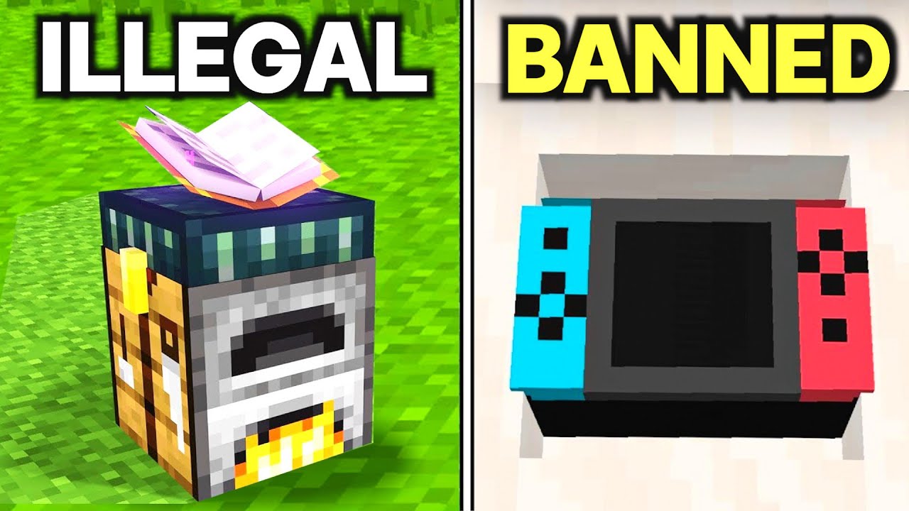 45 Illegal Minecraft Build Hacks! - Minecraft videos