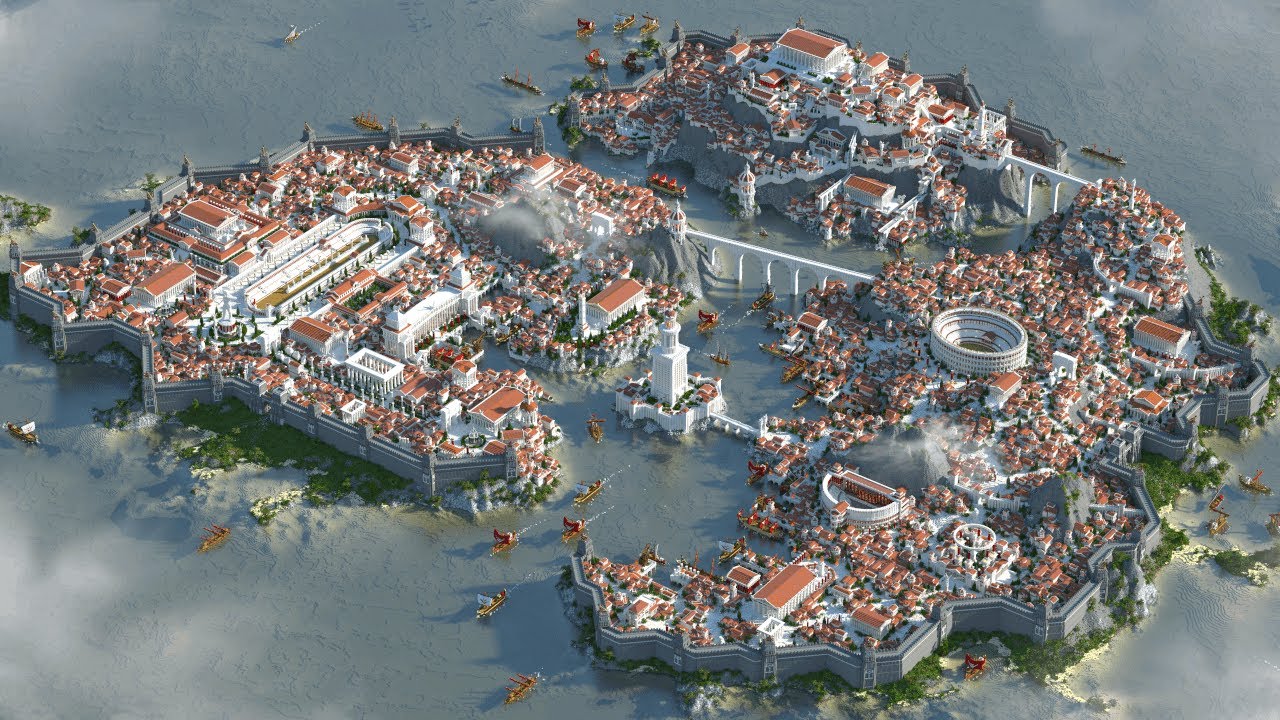 (500 Hours Minecraft Timelapse) Kallipolis (4K/60fps) - Minecraft videos