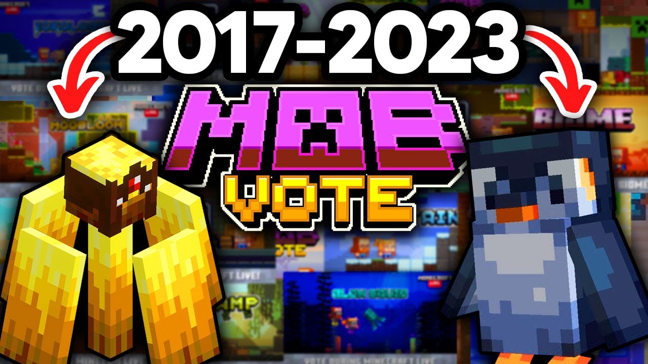 All Minecraft Mob/Biome Votes Animations (2017-2023) - Minecraft videos