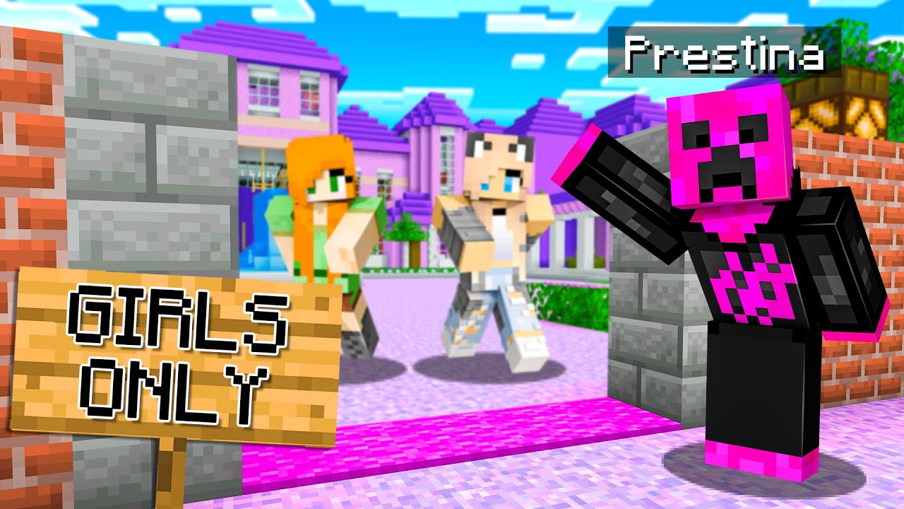 I Found a GIRLS ONLY Server in Minecraft! - Minecraft videos