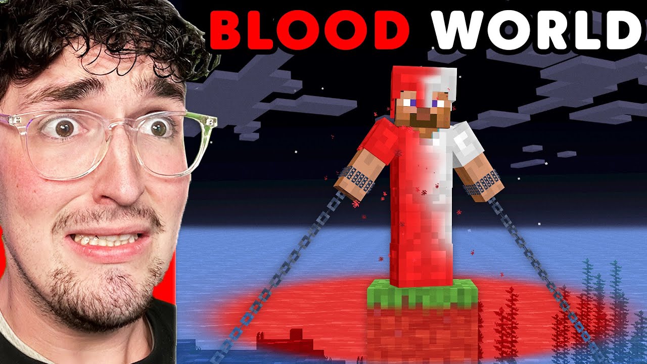 I Scared My Friend with BLOOD World in Minecraft - Minecraft videos