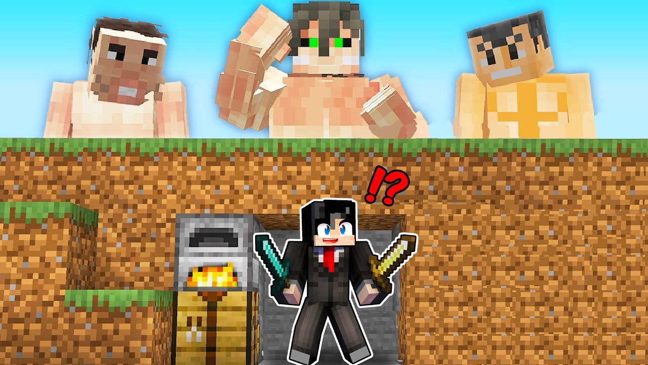 I Survive 24 Hours in Attack on Titan Minecraft! OMOCITY (Tagalog ...