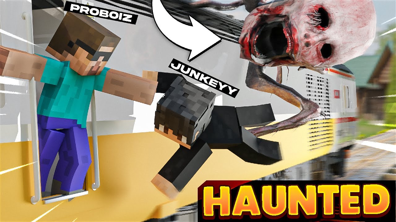 I Survived this HAUNTED TRAIN STATION in Minecraft! - Minecraft videos