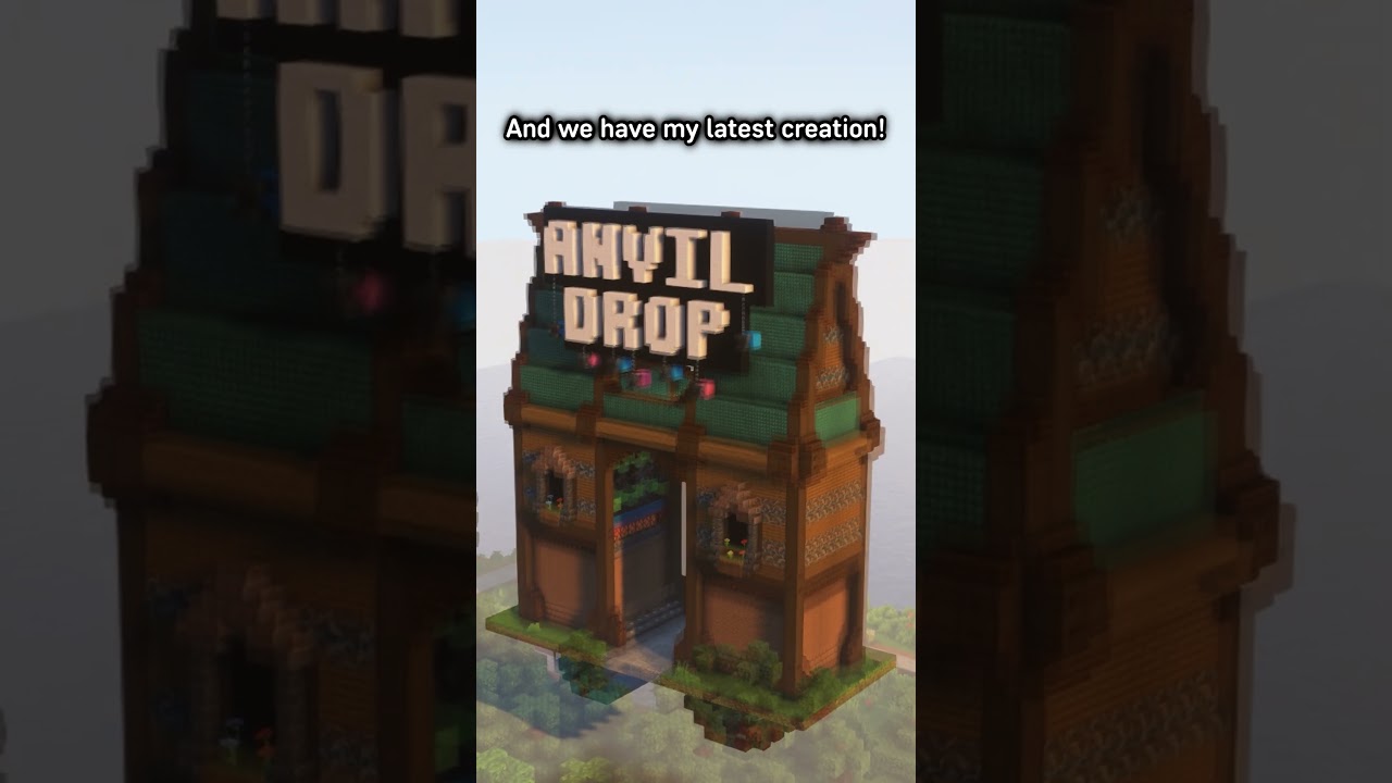 I invented a ANOTHER Minecraft Minigame | Anvil Drop - Minecraft videos