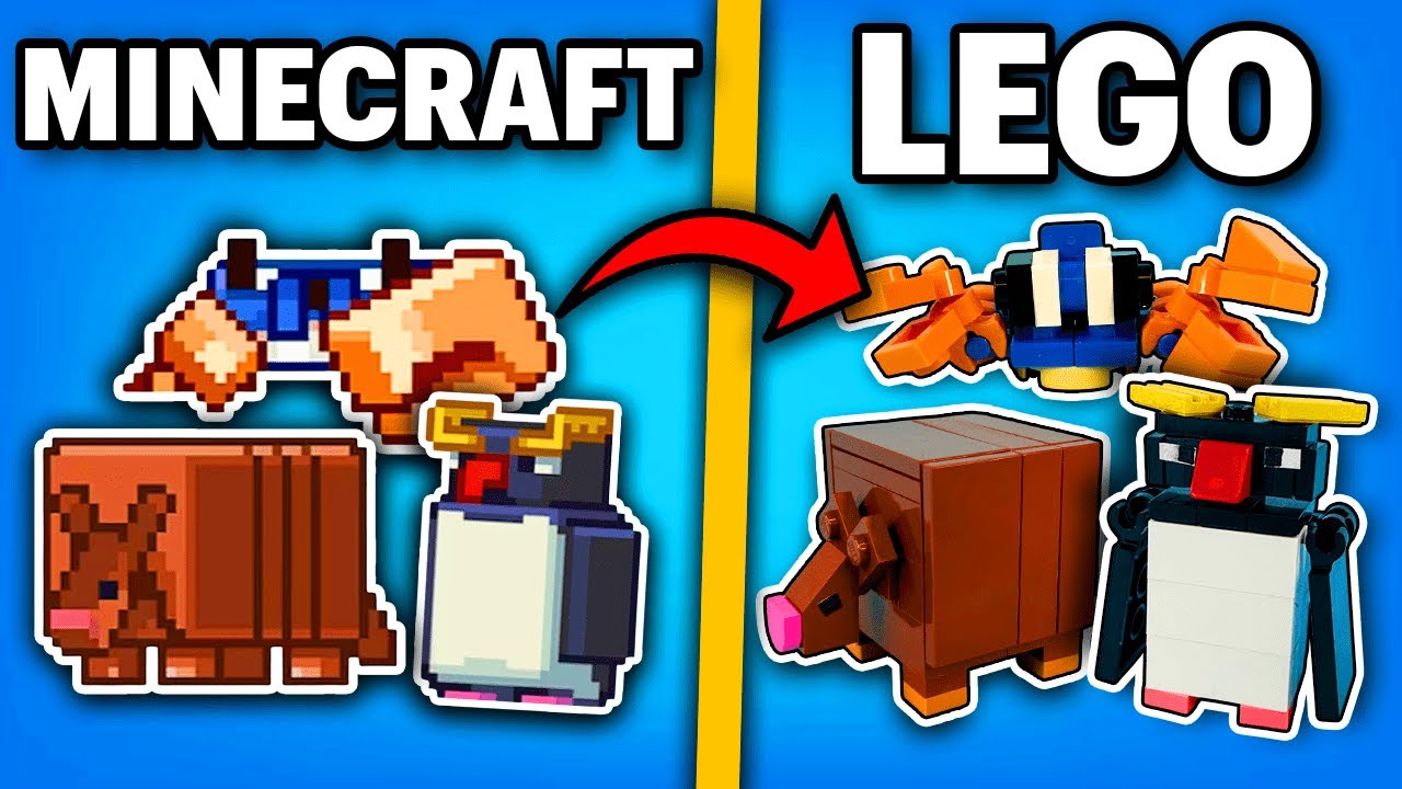 I made the Minecraft MOB VOTE in LEGO... - Minecraft videos