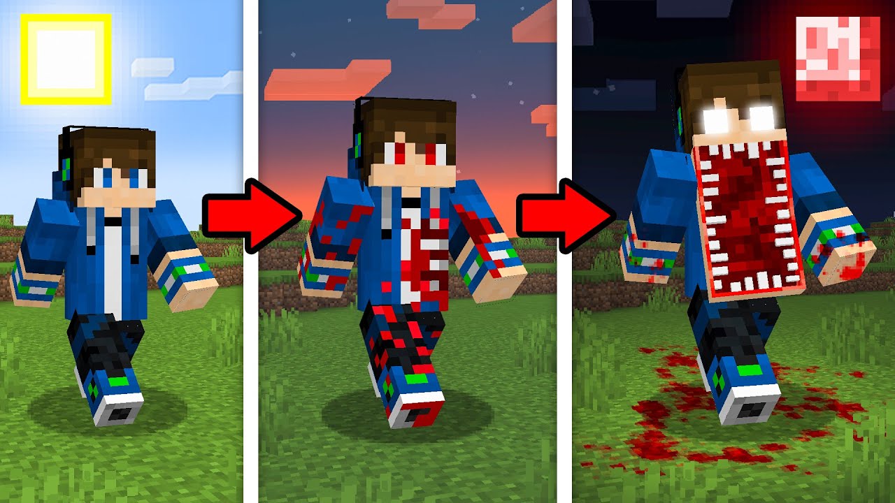 If I Touch Grass, Minecraft Gets More SCARY - Minecraft videos