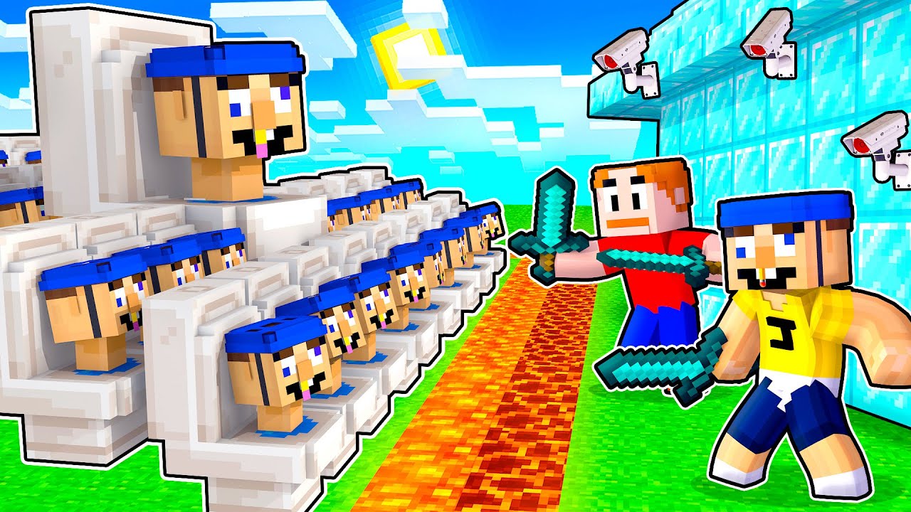 JEFFY SKIBIDI ARMY vs The Most Secure House EVER In Minecraft ...