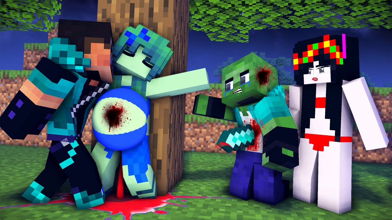 MONSTER SCHOOL : THIEVES HEROBRINE ROBBED ZOMBIE'S FAMILY - ZOMBIE LIFE ...