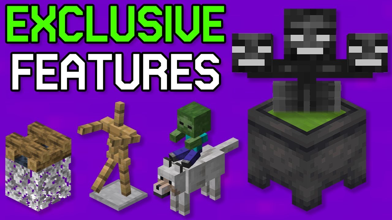 Minecraft Bedrock Edition’s INCREDIBLE Exclusive Features - Minecraft ...
