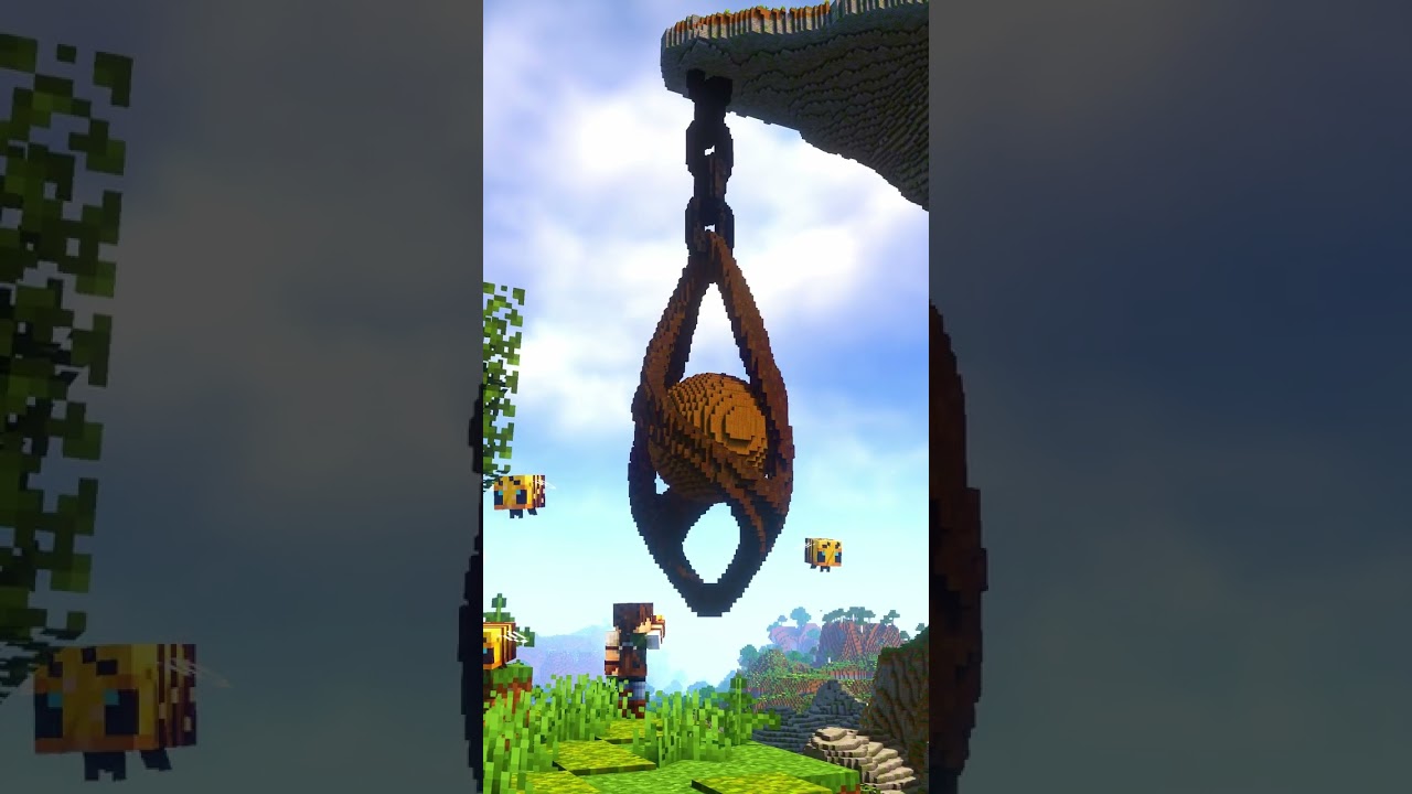 Minecraft Hanging "Pod House" Timelapse - Free Download #minecraftbuild ...