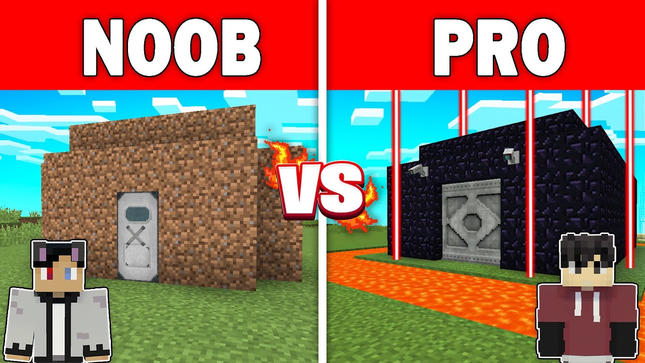 Minecraft NOOB vs PRO: SAFEST VAULT BUILD CHALLENGE (Tagalog) - Minecraft videos
