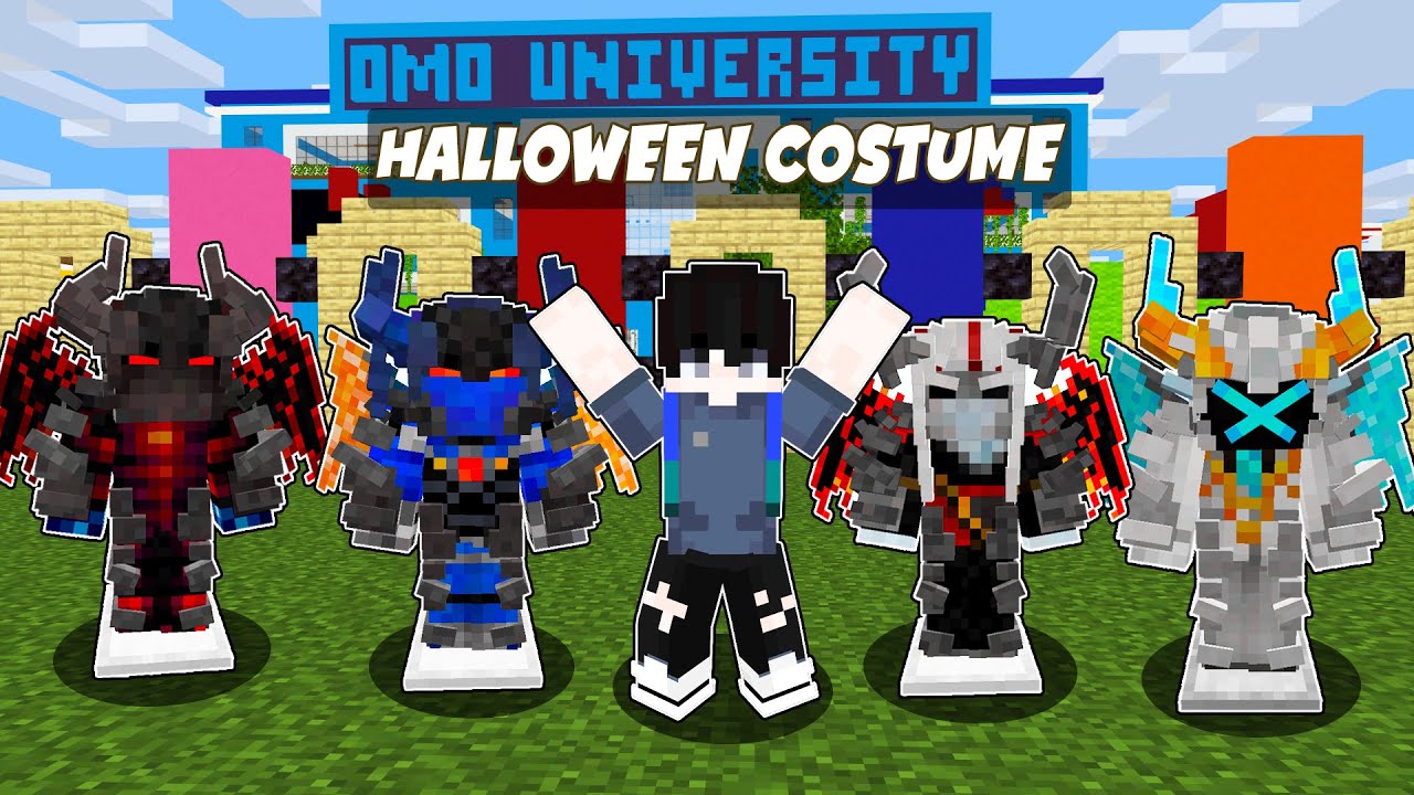 Minecraft but, We have a SUPER COOL COSTUME in OMO City - Minecraft videos