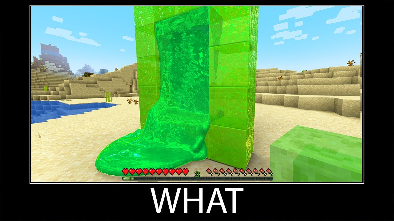 Minecraft wait what meme part 288 realistic minecraft Slime portal ...