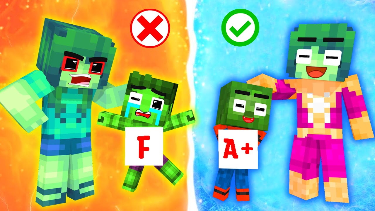 Monster School : ZOMBIE Good Mother !- Minecraft Animation - Minecraft ...