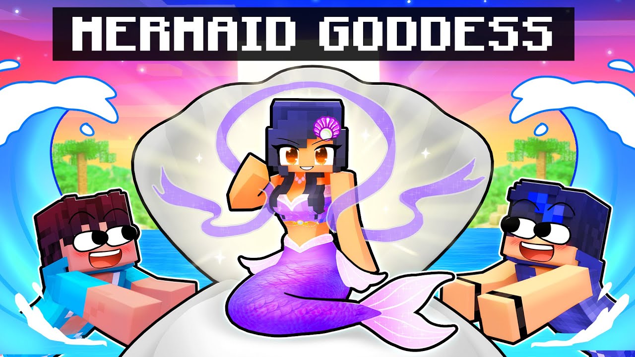 Playing as a MERMAID GODDESS in Minecraft! - Minecraft videos