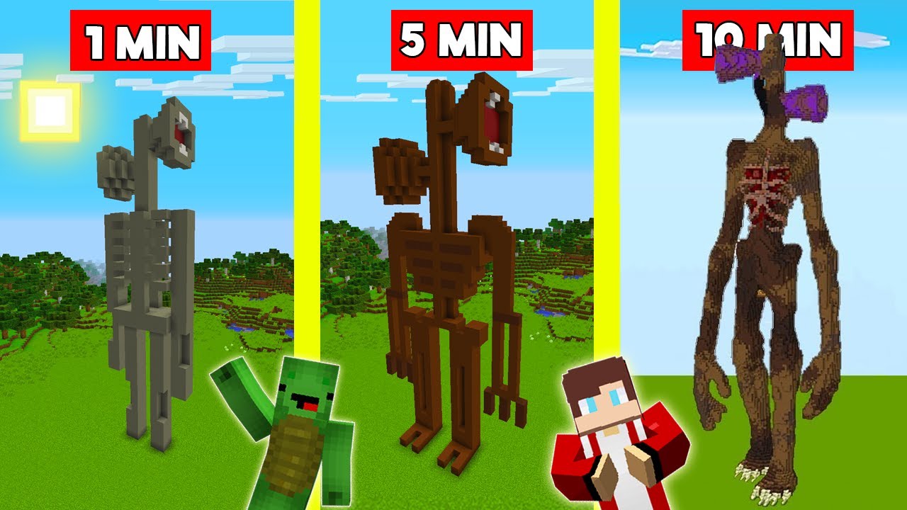 SIREN HEAD HOUSE BUILD BATTLE CHALLENGE In Minecraft - NOOB VS PRO ...