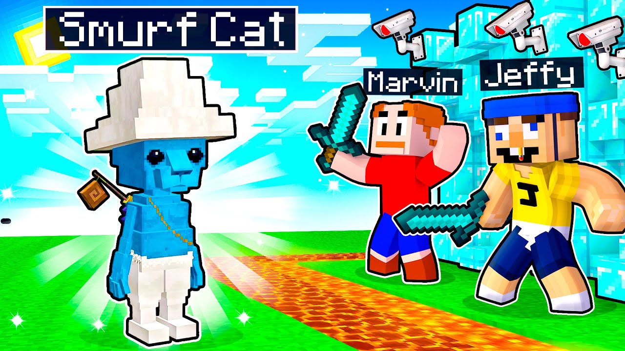 SMURF CAT vs The Most Secure House In Minecraft Ever! - Minecraft videos