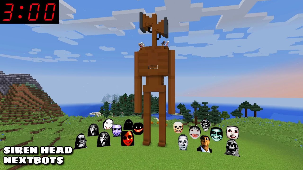 SURVIVAL 3 AM SIREN HEAD HOUSE VS NEXTBOTS in Minecraft - Gameplay ...