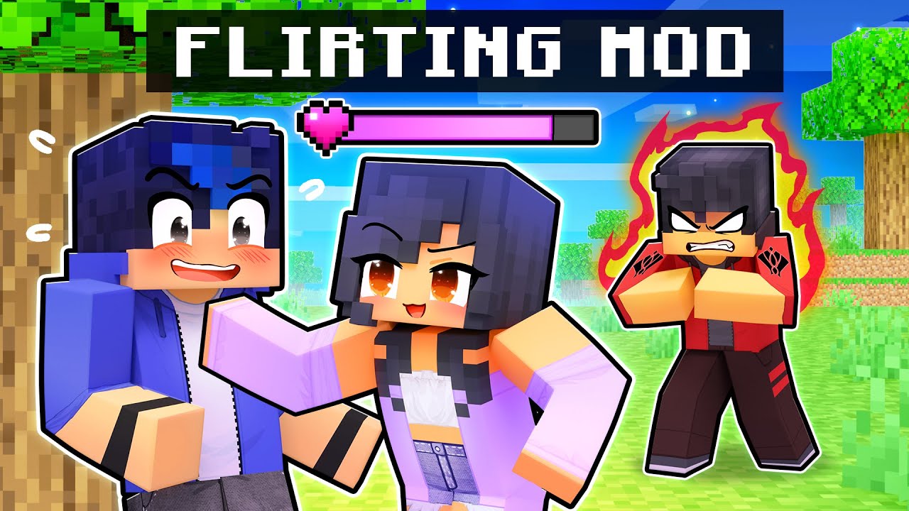 Using The FLIRTING MOD in Minecraft! - Minecraft videos