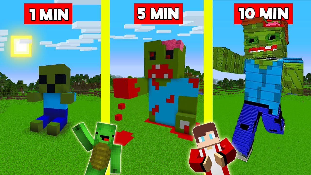 ZOMBIE BUILD BATTLE CHALLENGE In Minecraft - NOOB VS PRO - Maizen Mizen ...