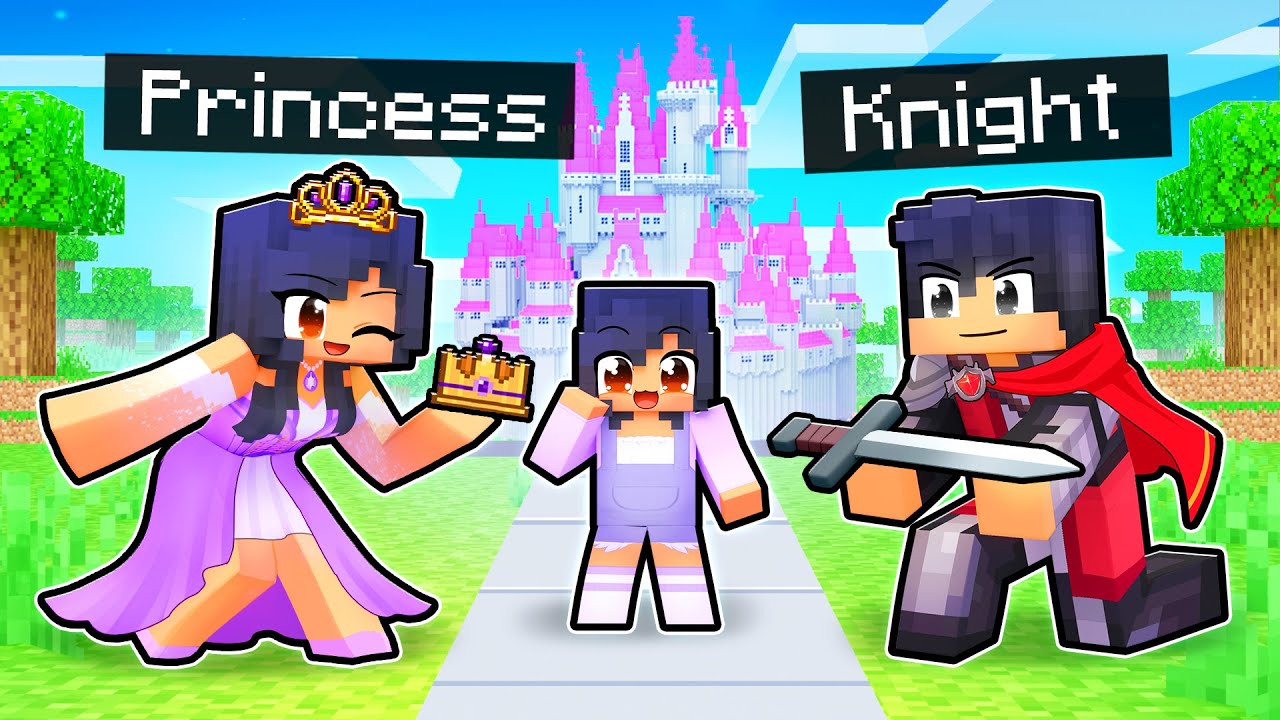Adopted by a PRINCESS and KNIGHT in Minecraft! - Minecraft videos