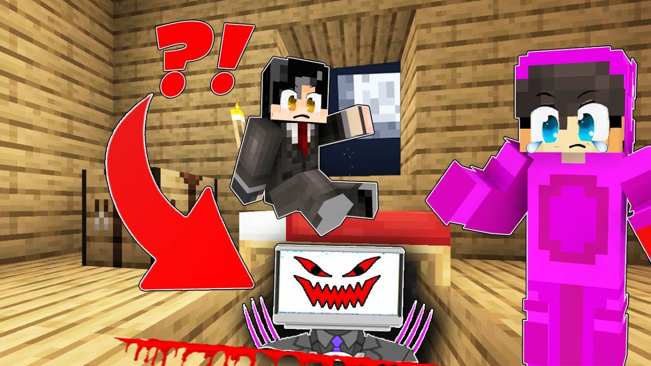 Clyde Charge and Evil Monster in the Bed in Minecraft! (Tagalog ...