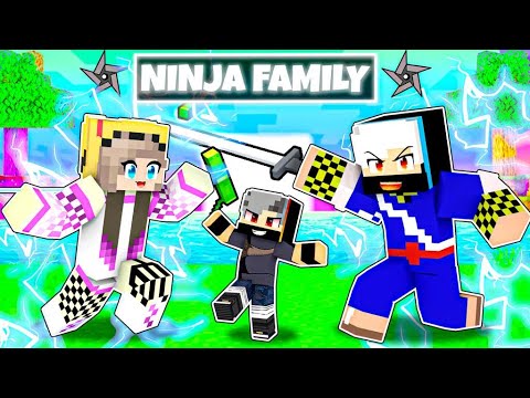 FOUND by a NINJA FAMILY In Minecraft! (Hindi) - Minecraft videos