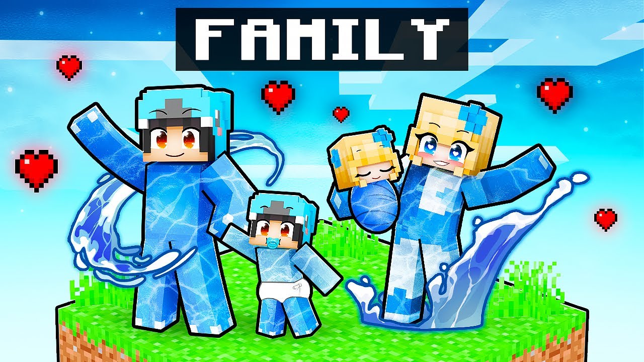 Having A ELEMENTAL FAMILY in Minecraft! - Minecraft videos