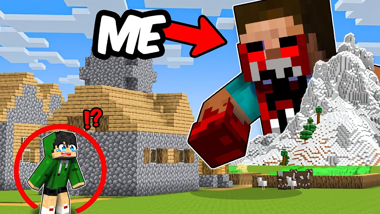 I Pranked My Friend as a MONSTER STEVE in Minecraft! - Minecraft videos