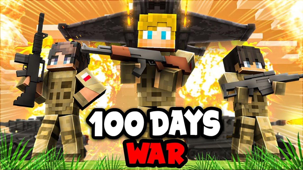 I Spent 100 Days on a WAR SMP SERVER in Minecraft... This is What ...