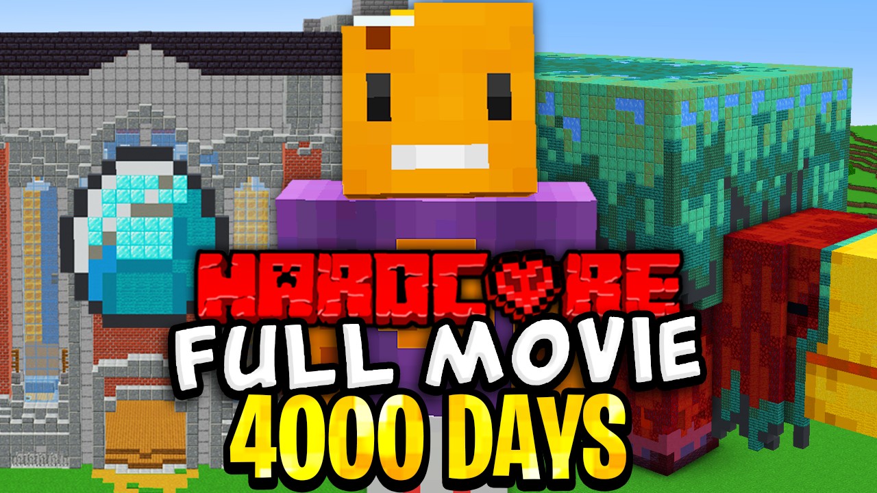 I Survived 4000 Days in Minecraft Hardcore [FULL MOVIE] - Minecraft videos